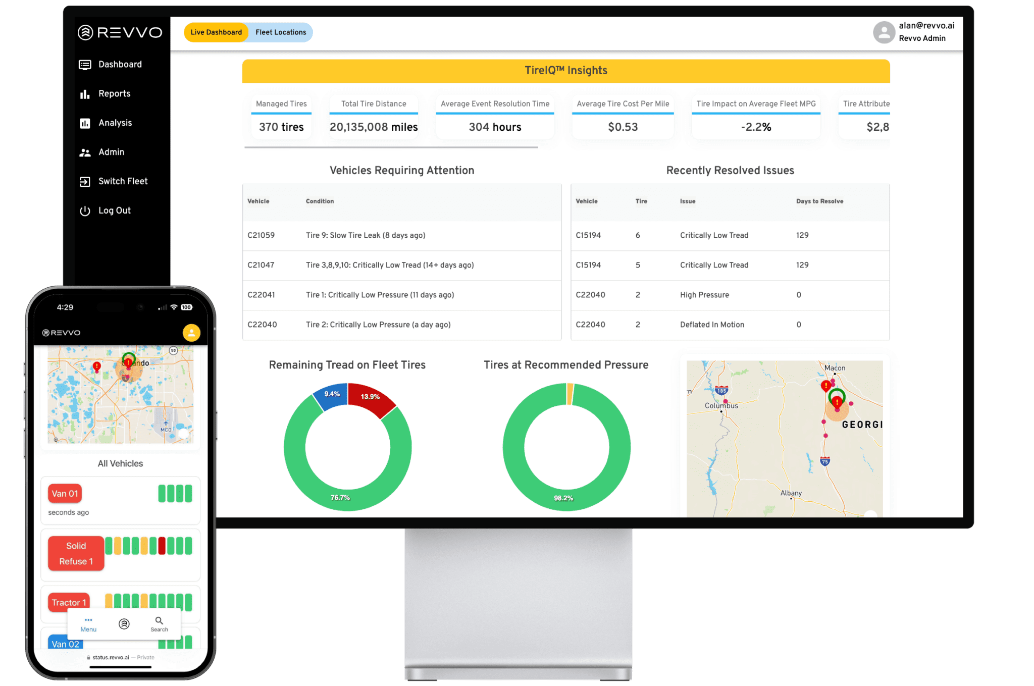 Revvo AI - Best Tire Monitoring & Management System | Wireless Air Tire ...